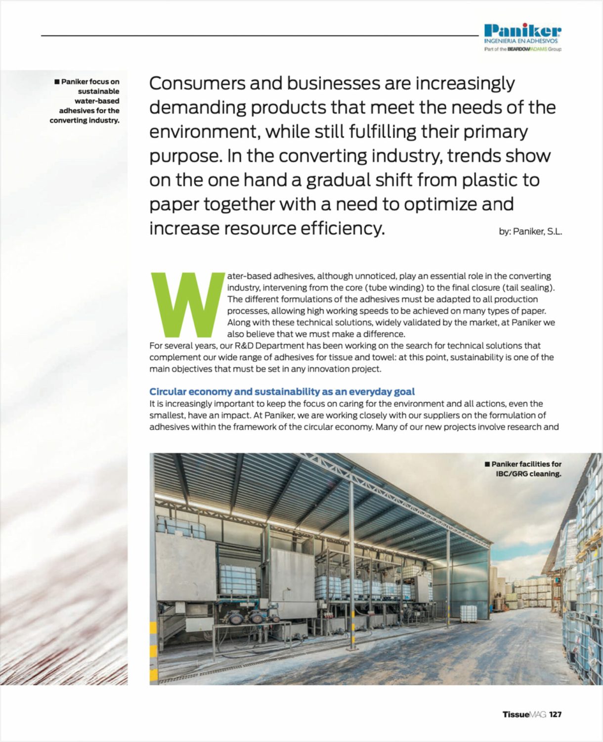 TissueMag: PANIKER - Engineering in Adhesives, with a focus on ...